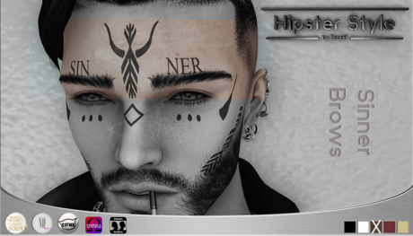 Second Life Marketplace - [Hipster Style] Sinner Brows BROWN
